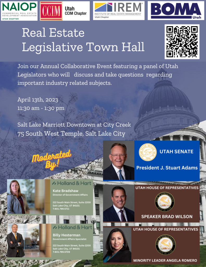 Legislative Town Hall Event - NAIOP Utah Chapter